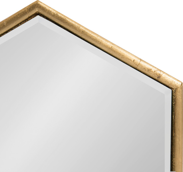 Royce Horizontal Hexagon Mirror, 14x30 - Contemporary - Wall Mirrors ...