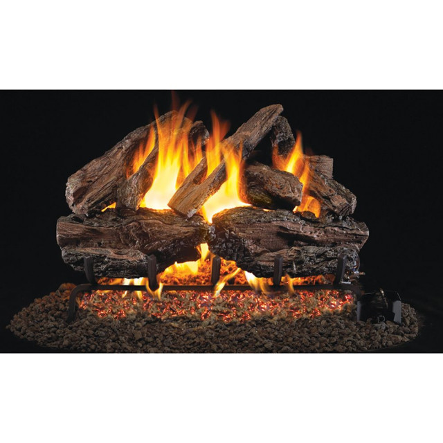 Real Fyre Charred Red Oak Vented Gas Log Log Set, 30" - Modern ...