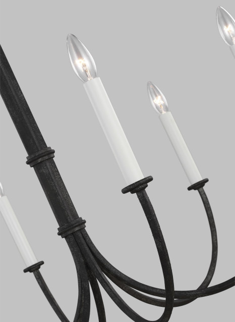 Champlain Medium Chandelier, Iron Oxide - Transitional - Chandeliers ...