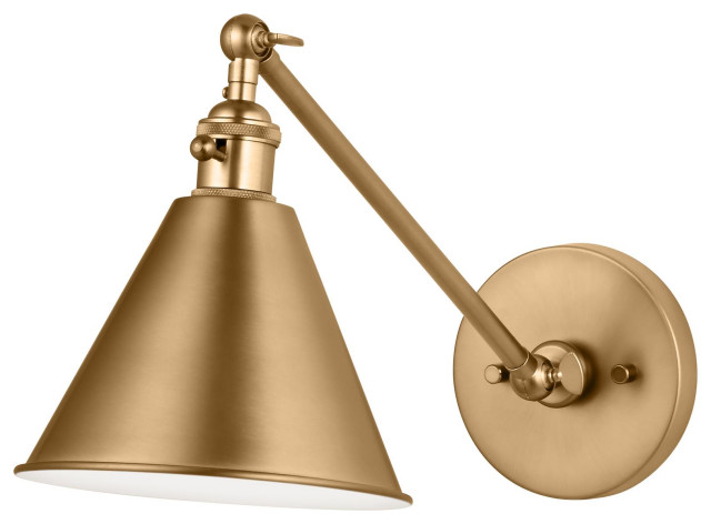 Salem Single Arm One Light Sconce - Industrial - Swing Arm Wall Lamps ...