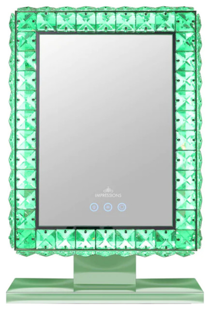 Bling Collection Mini RGB Vanity Mirror - Contemporary - Makeup Mirrors ...
