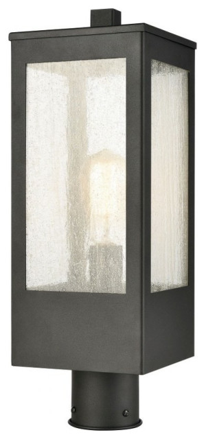 -1 Light Outdoor Post Mount in Modern/Contemporary Style-20 Inches tall ...