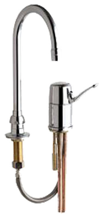 Chicago 2302-E2805-5Abcp Manual and Metering Faucet - Contemporary ...