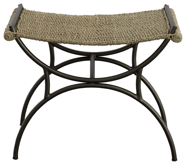 Uttermost Playa Seagrass Small Bench - Accent And Storage Benches - by ...
