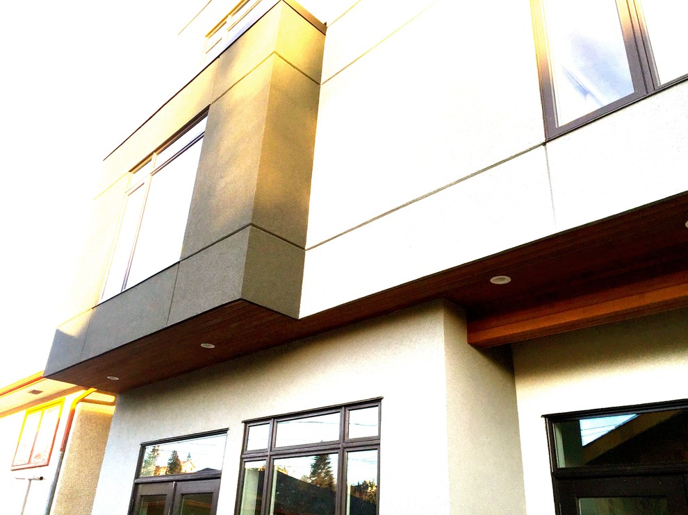 Calgary Modern home exterior - Modern - Calgary - by Calgary Stucco and ...