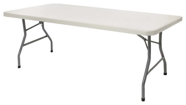 Rectangular Folding Table, Wishbone Style Legs With Scratch Resistant ...