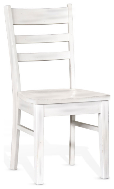 Modern Farmhouse Solid Wood Base Dining Chair Ladderback Chair ...