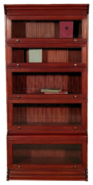 Cherry Stacking Barrister Lawyer's Office Bookcase - Traditional ...