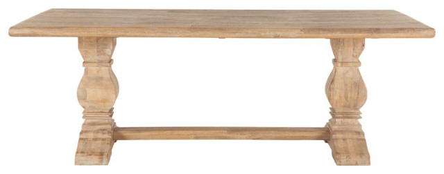 Pengrove 84-Inch Rectangle Mango Wood Dining Table in Antique Oak ...