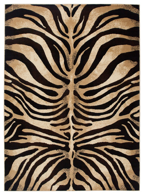 Home Dynamix Tribeca Fawn Runner Area Rug Animals Black/Ivory, 1'9"x7'2 ...