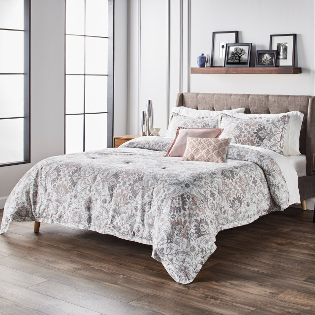 Anne Klein Callista Comforter Set, Twin - Traditional - Comforters And ...