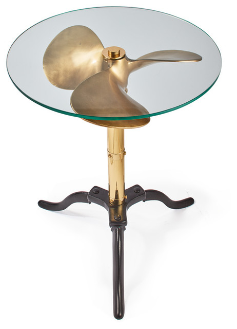 Pendulux Ship Propeller Table - Contemporary - Side Tables And End ...