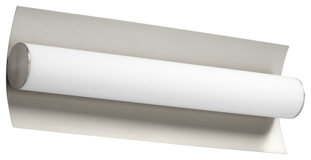 Wave Bathroom Vanity Light in Satin Nickel, 18.000 - Transitional ...