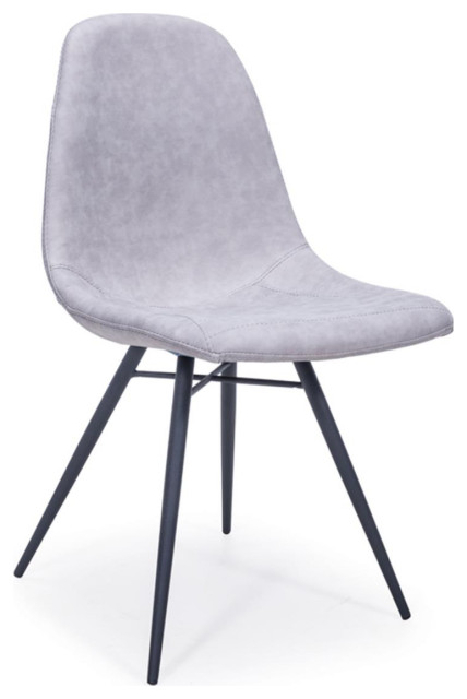 Bellini Modern Living Paris Vintage Dining Chair With Light Grey Paris ...