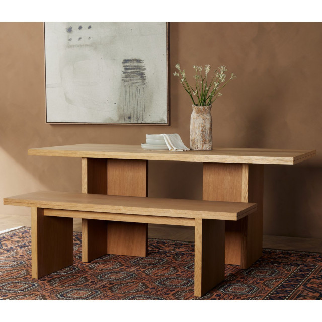 Lars Natural Oak Dining Table 71" - Transitional - Dining Tables - by ...