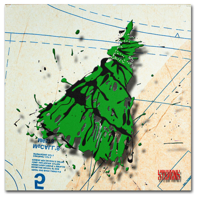 'Shoulder Dress Green n Black' Canvas Art by Roderick Stevens, 18" x 18 ...