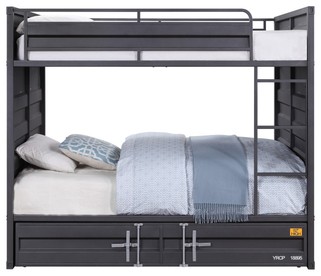 ACME Cargo Bunk Bed, Full - Industrial - Bunk Beds - by Acme Furniture ...
