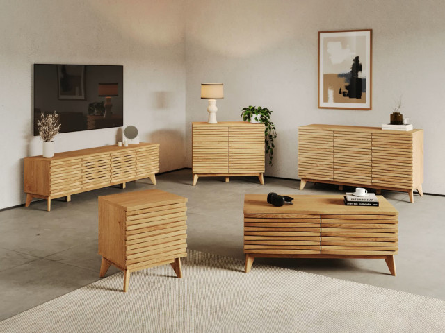 Zappa Coffee Table, Oak - Midcentury - Coffee Tables - by Studio London ...