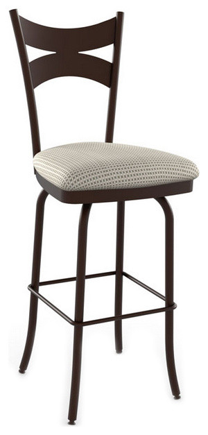 Open Back Swivel Stool, Bar Seat - Transitional - Bar Stools And ...