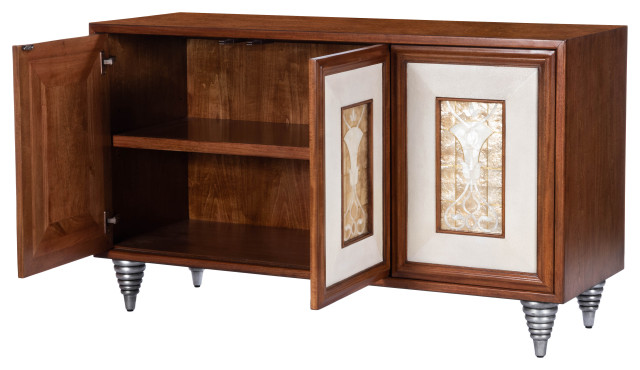 Shelly Leather and Capiz Shell Inlay Sideboard - Traditional - Buffets ...