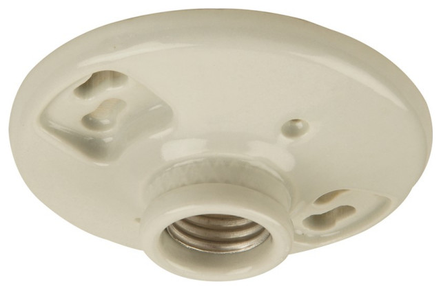 Craftmade Keyless Socket Lamp Holder, Porcelain - Lighting Hardware ...