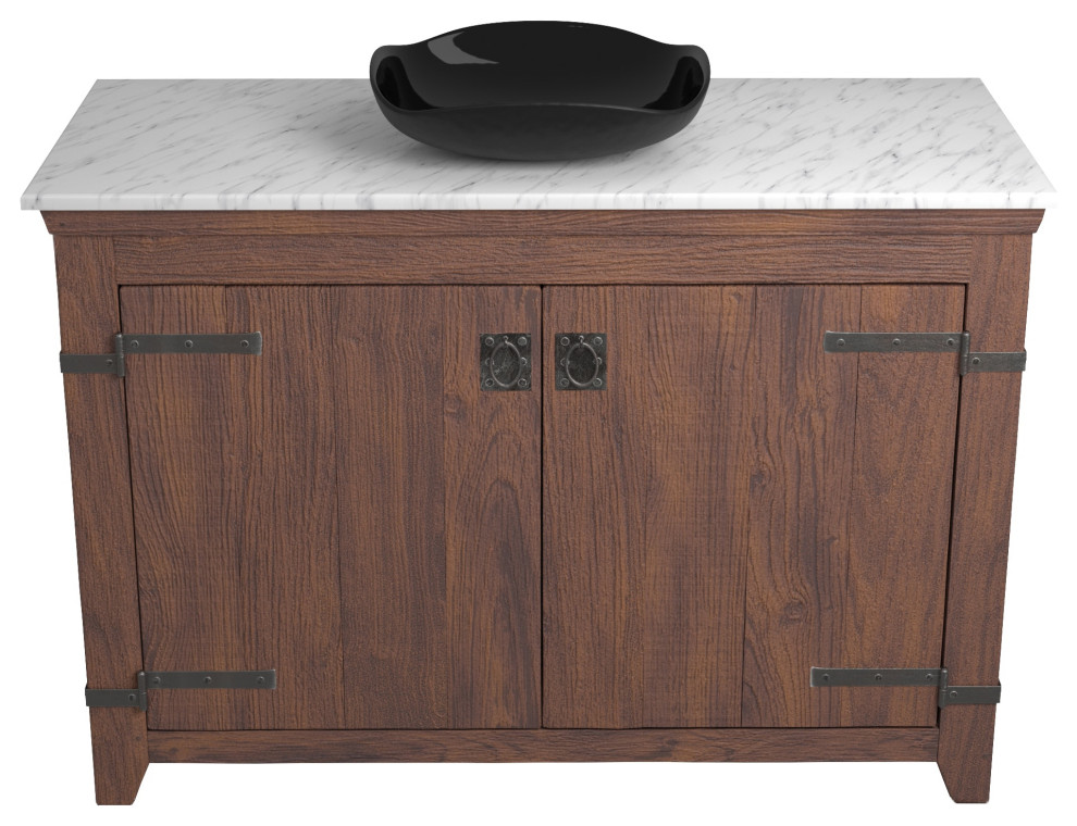 Native Trails VNB-VNT-MG1515-ABS-0 48" Americana Vanity + Carrara ...