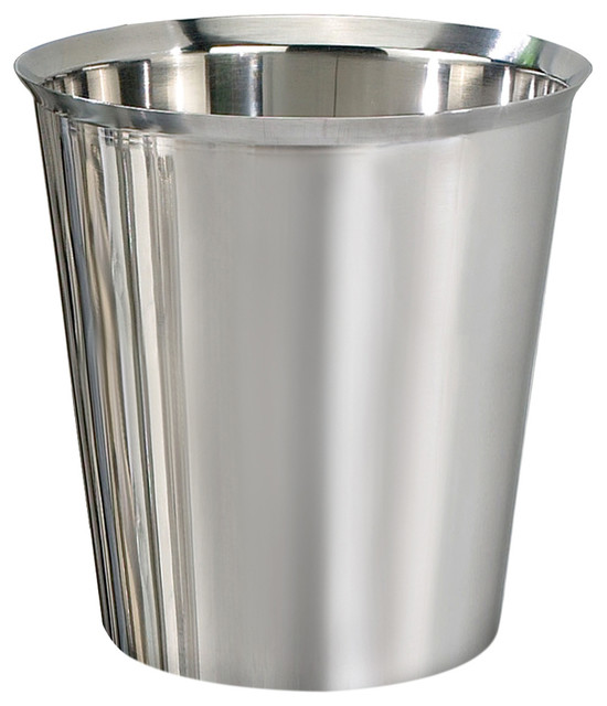 nu steel Gloss Wastebasket - Transitional - Wastebaskets - by TATARA ...