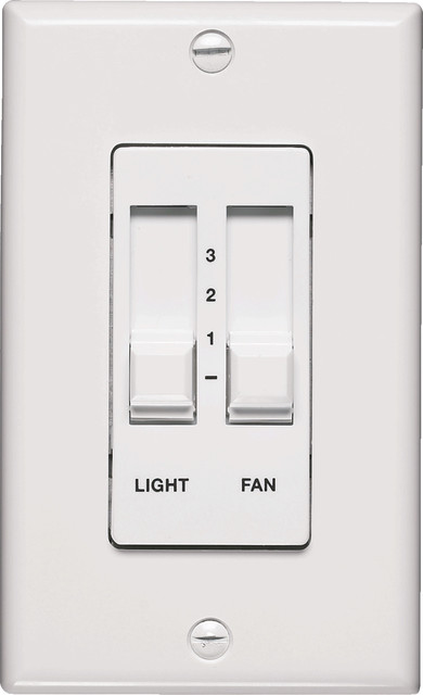 Fan/-Light Slider Control Fan Remote, White - Ceiling Fan Accessories ...