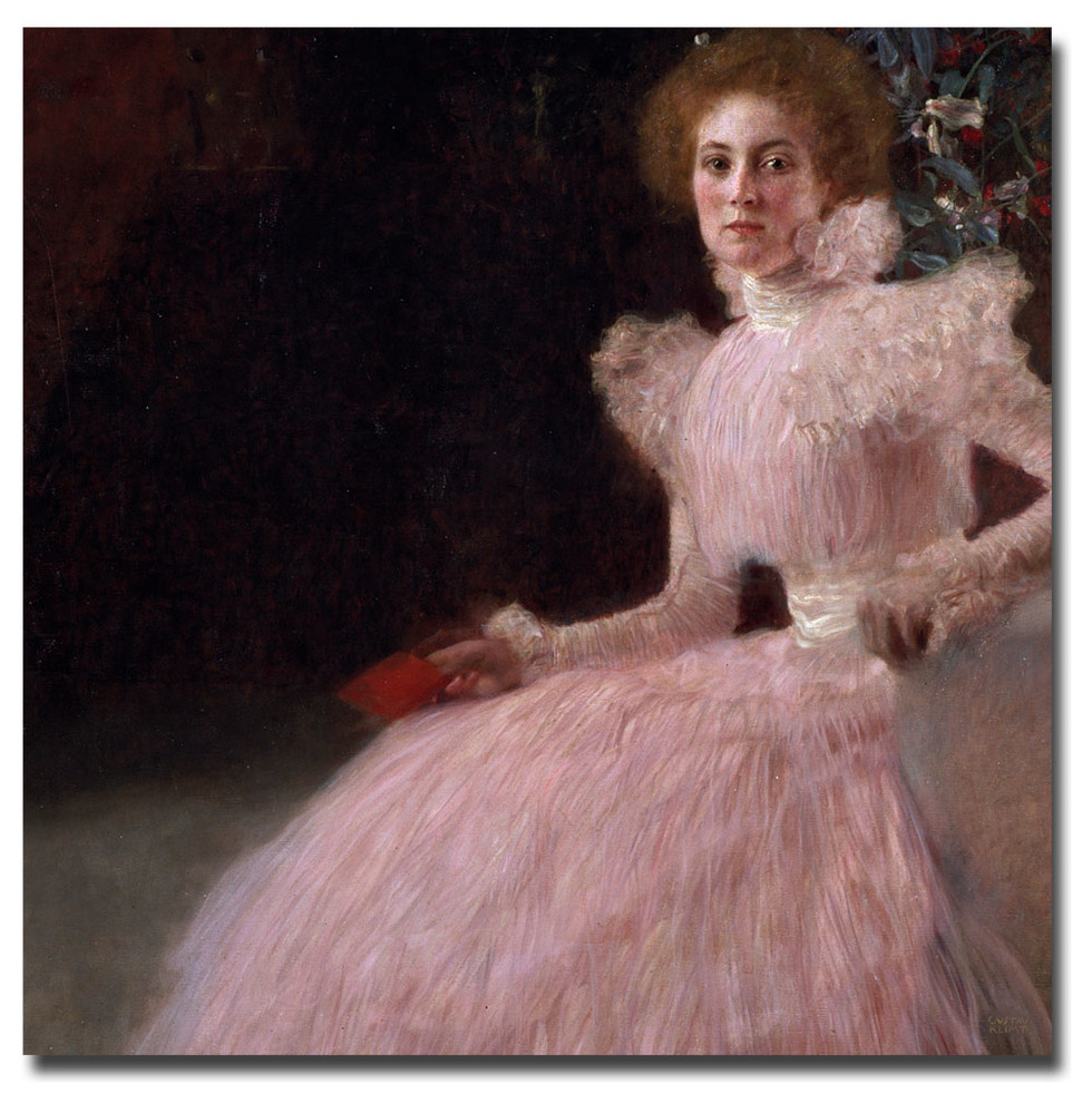'Sonja Knips, 1898' Canvas Art by Gustav Klimt, 24" x 24" - Traditional ...