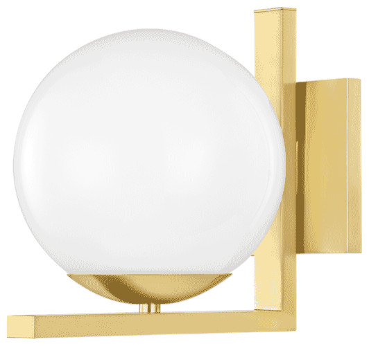 Tanner Wall Sconce in Aged Brass - Contemporary - Wall Sconces - by ...