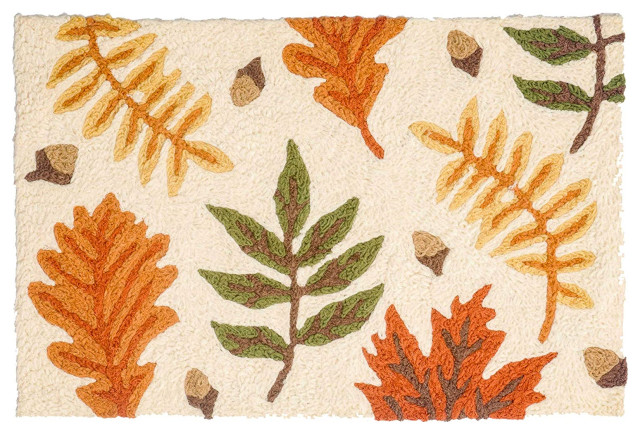 JellyBean Accent Rug Bold Harvest Leaves - Rustic - Area Rugs - by Home ...