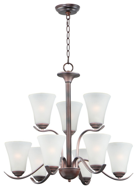 Vital Nine Light Chandelier - Transitional - Chandeliers - by The ...