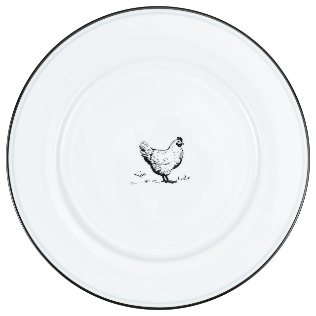 Sheep Dinner Plates Set of 4, Rooster - Farmhouse - Dinner Plates - by ...