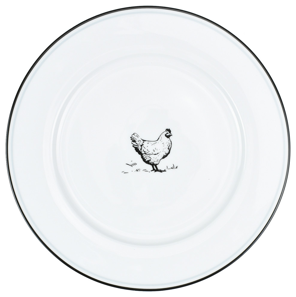 Sheep Dinner Plates Set of 4, Rooster - Farmhouse - Dinner Plates - by ...