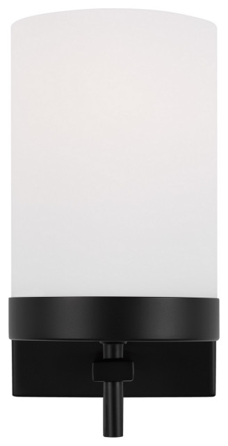Zire One Light Wall / Bath Sconce in Midnight Black - Transitional ...