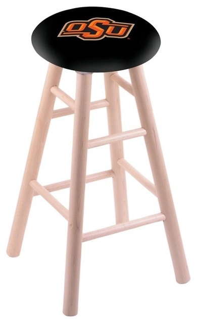 Oklahoma State Bar Stool, Natural - Contemporary - Bar Stools And ...