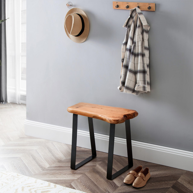 Cedar Roots 4 Legs Stand, 20"x12"x17.5" - Industrial - Side Tables And ...