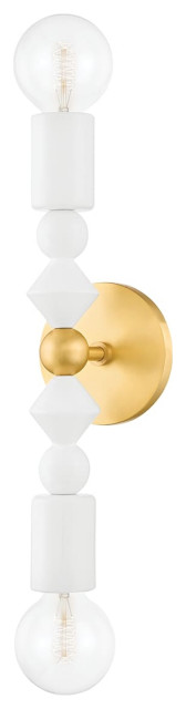 Mitzi H471102 Flora 2 Light 21" Tall Wall Sconce - Transitional - Wall ...
