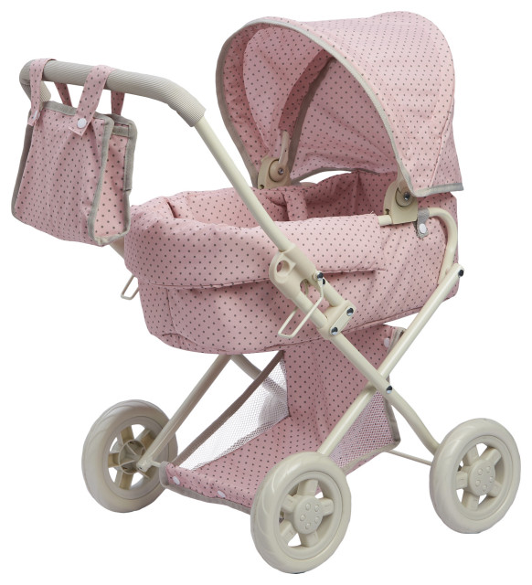 Baby Doll Deluxe Stroller w/ Basket, Pink - Kids Toys And Games - by ...
