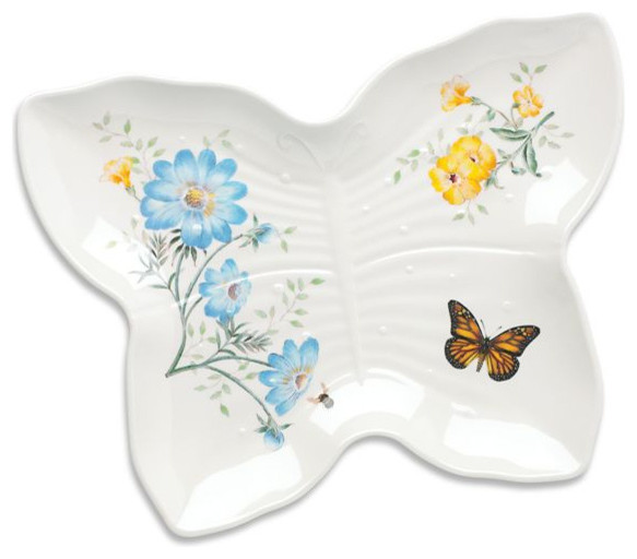 Lenox Butterfly Meadow Melamine 9 Inch Large Butterfly Serving Tray ...