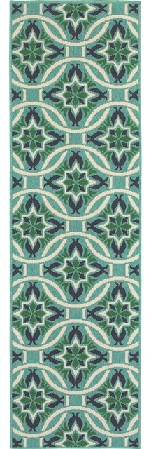 Oriental Weavers Meridian Outdoor Rugs 1'10"x2'10", 2'3"X7'6 ...