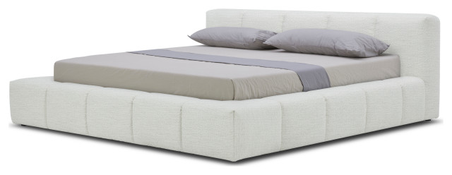 Modrest Lamont Modern Fabric Platform Bed, Eastern King - Transitional ...