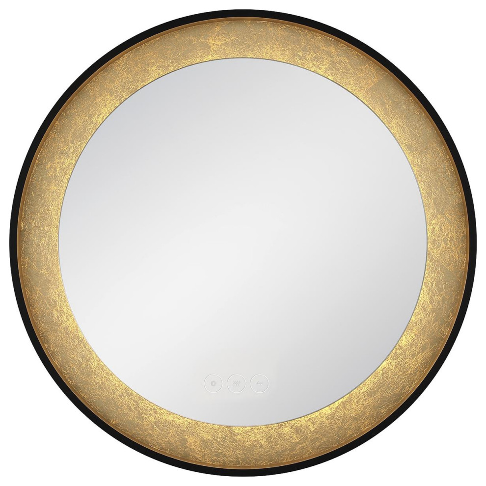 Anya 1 Light Wall Mirror, Black - Modern - Bathroom Mirrors - by ...