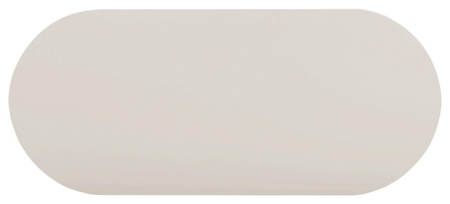 Bella Cream Oval Coffee Table - Transitional - Coffee Tables - by TOV ...