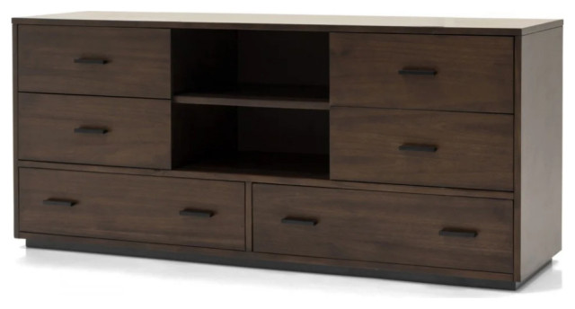 Blair Contemporary Dark Walnut Dresser - Transitional - Dressers - by ...