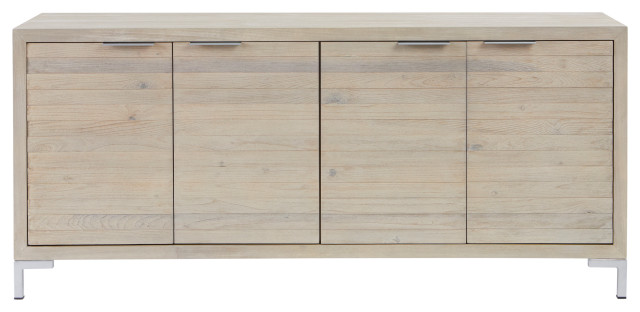 White Wash 4-door Sideboard 71x18x31 - Contemporary - Buffets And ...