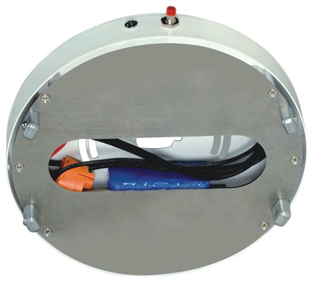 Battery backup module for flush mount LED fixture 7" round Brushed ...