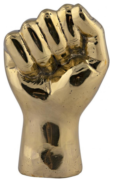The Solidarity Fist Sculpture, Antique Brass, 4.5"W (AB-130BR ...
