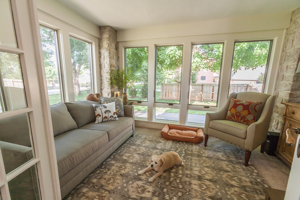 English Cottage Whole House Renovation: Four Season Sunroom Interior ...