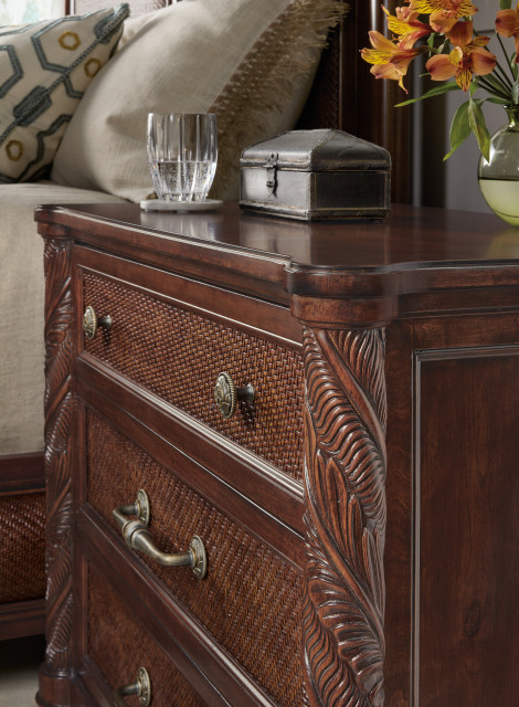 Charleston Three-Drawer Nightstand - Tropical - Nightstands And Bedside ...